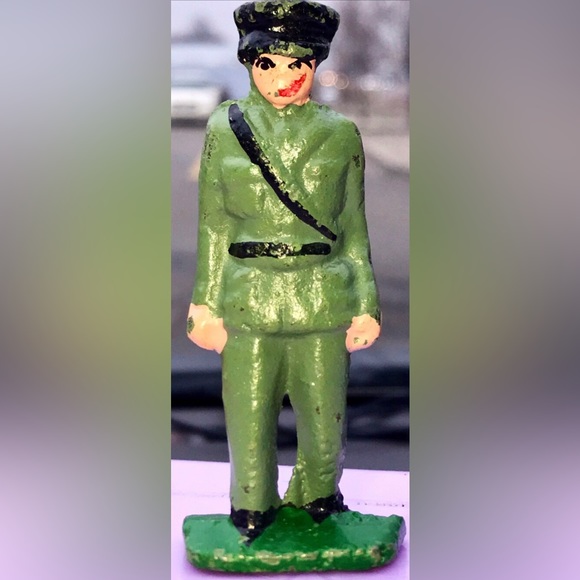 Toys | Early 2th Century Antique Solid Metal Wwi Smiling Toy Soldier ...